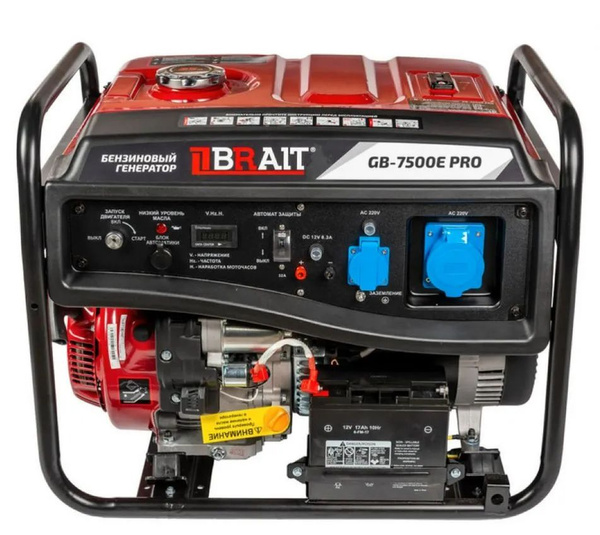 Генератор бензиновый BRAIT GB-7500E PRO - купить по низкой цене в интернет-магазине OZON ...
