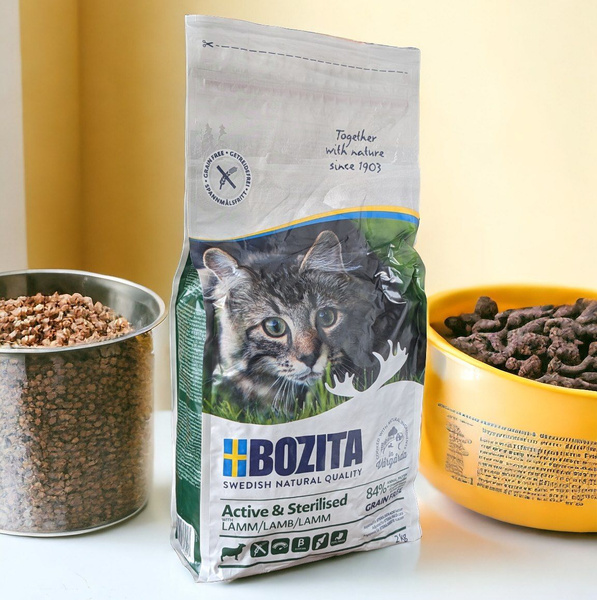 Сухой корм для кошек BOZITA ACTIVE & STERILIZED мясо ягненка 2кг ...