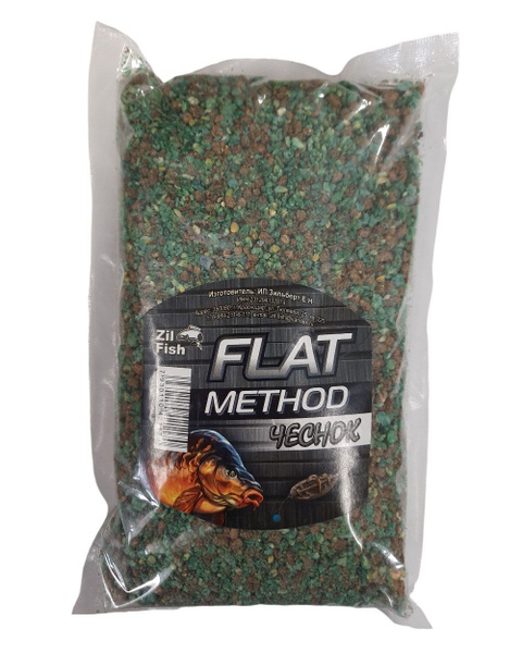 Прикормка для рыбалки "Zil Fish" Flat Method "Чеснок" 500г купить на OZON по низкой цене ...