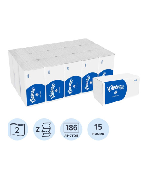 Kimberly-Clark Бумажные полотенца, 15 шт. - купить с доставкой по ...