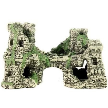 DEKSI 201Декор для аквариума Замок (Крепость)22*14*11см - купить с доставкой по выгодным ценам в ...