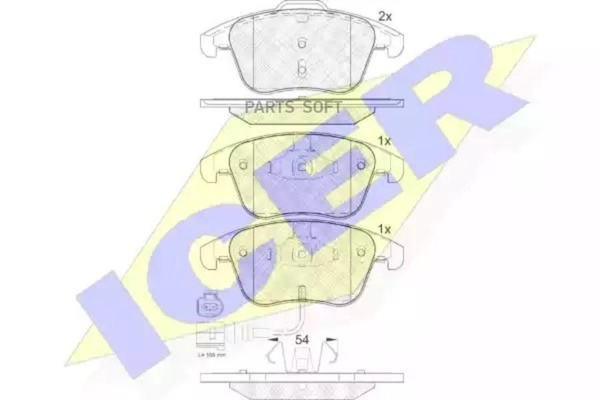 Колодки тормозные ICER ICER181923 - купить по низким ценам в интернет ...