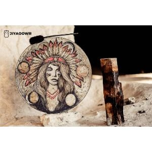 Перкуссионный инструмент шаманский бубен, 25*5 см. - купить с доставкой ...