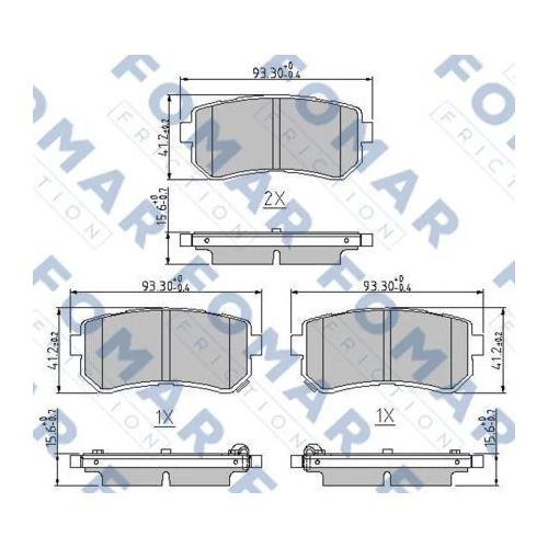 Колодки тормозные Fomar FO 244581 - купить по низким ценам в интернет ...