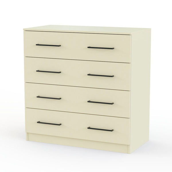 Комод BestMebel Лотос Ostin 2_Ваниль ЛДСП, 85x50x100 см, 4 ящ. - купить ...