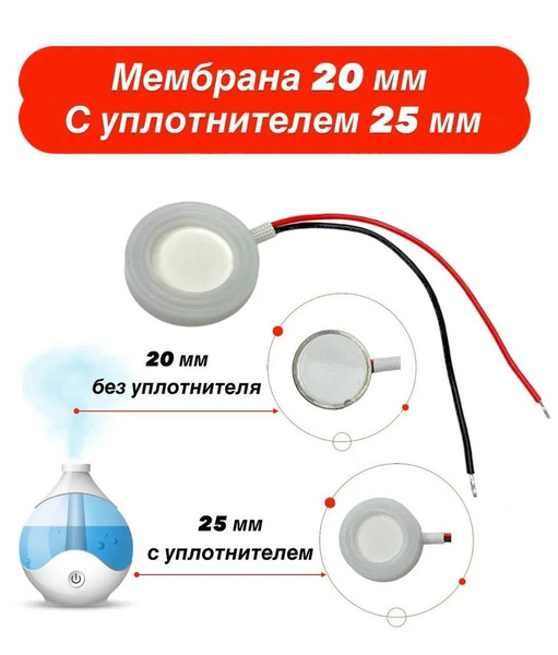 Мембрана для увлажнителя воздуха 20 мм., с уплотнителем 25 мм ...