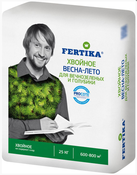 Фертика Хвойное для вечнозеленых Весна-лето 25 кг купить на OZON по ...