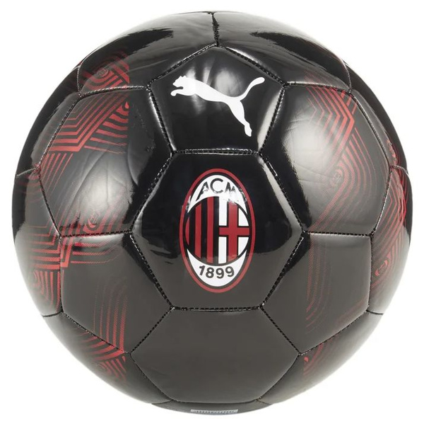 Футбольный мяч PUMA Мяч футбольный ACM FTBLCORE BALL, 3 размер, черный ...