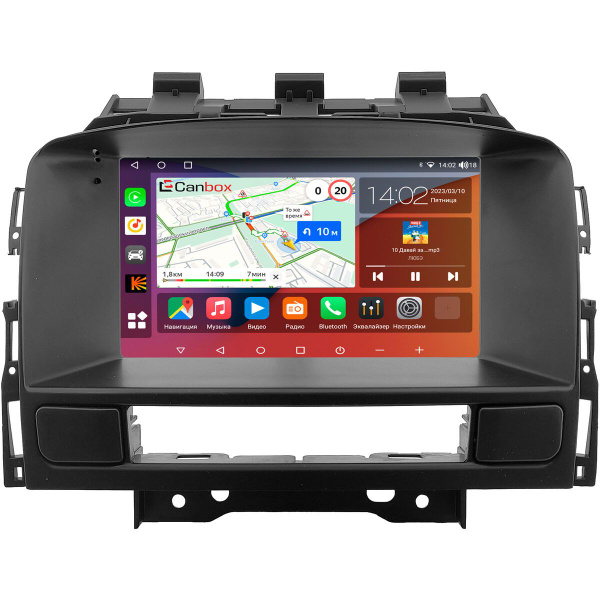 Магнитола в штатное место 2 din Opel Astra J (2009-2018) Canbox H-Line ...
