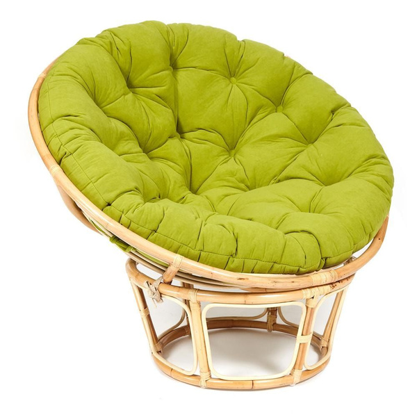 Кресло садовое из ротанга с подушкой "PAPASAN ECO",натуральный - купить ...