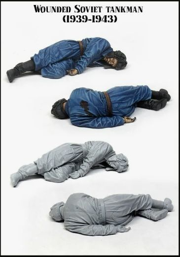 EM-35170 - Wounded Soviet tankman ( 1939 - 1943 ) фигура для моделирования Evolution miniatures ...