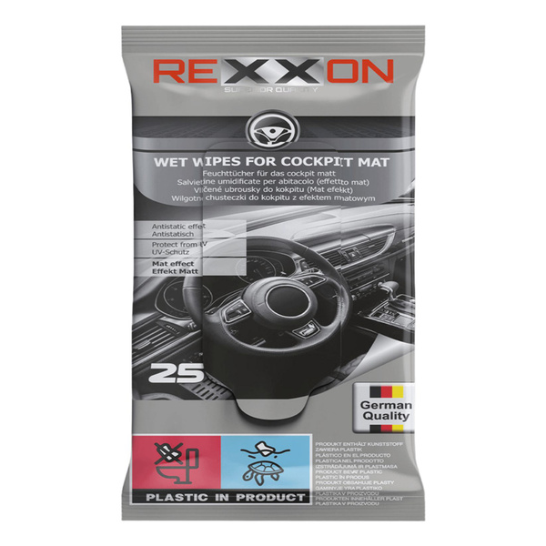 Rexxon Салфетки влажные для автомобиля, 1 шт. - купить с доставкой по ...