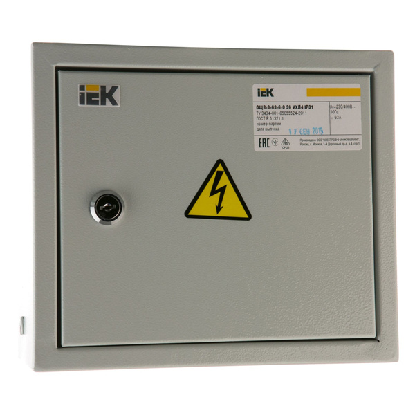 Щит распределительный навесной IEK ОЩВ-3-63-12-0 36 6 модулей IP 31 ...