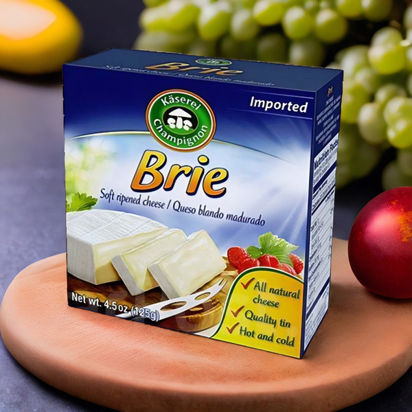 Мягкий сыр Бри (BRIE KASEREI) с белой плесенью, 125 гр. - купить с ...