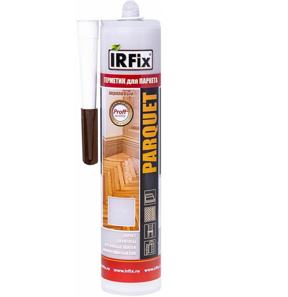 Герметик IRFIX акриловый для паркета серый 310мл, 20063 купить на OZON по низкой цене (1595031813)