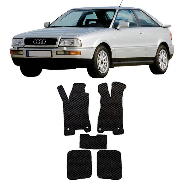 Коврики автомобильные из Eva в салон для Audi 80 B4 4 поколения Ауди 80 Б4 1991 1992 1993 1995