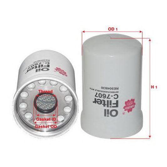 Sakura Фильтр масляный арт. C-7607 купить на OZON по низкой цене ...