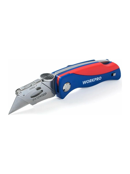 Складной быстросменный нож WORKPRO WP211006 подарок на день рождения мужчине, любимому, папе ...