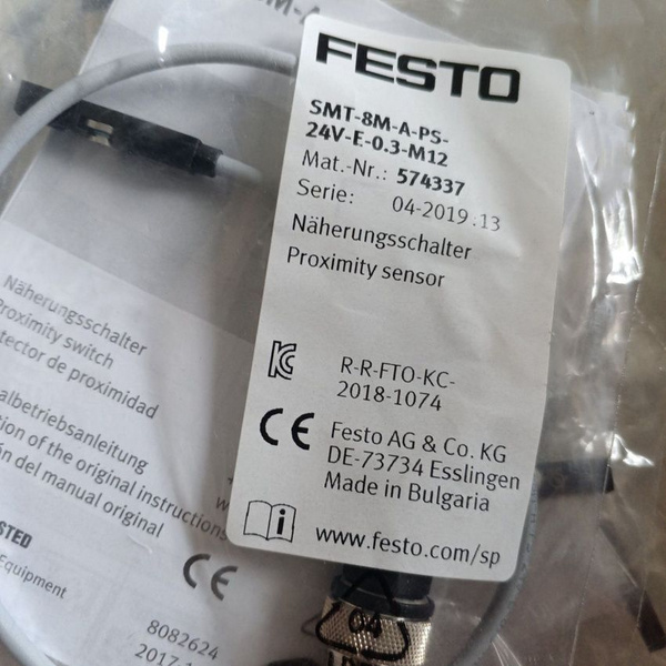 Совершенно новый. FESTO SMT-8M-A-PS-24V-E-0.3-M12 574337 - купить с доставкой по выгодным ценам ...