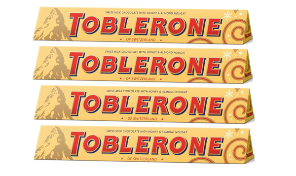 Молочный шоколад Toblerone Milk / Таблерон Милк 4шт. 100 г. (Швейцария ...