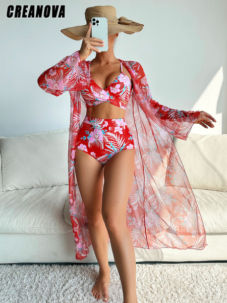 Купальник раздельный Женский CREANOVA рыжий, размер 48 Китай Полиэстер купить c доставкой на ...