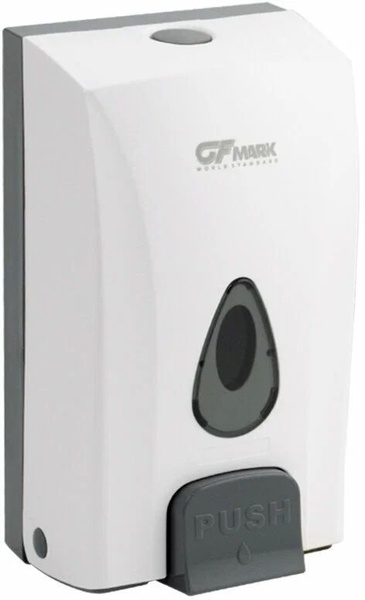 Дозатор жидкого мыла пластиковый белый 1000мл GFmark 640 купить c доставкой на OZON по низкой ...