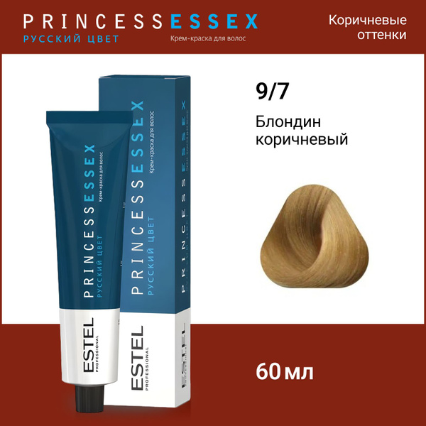 ESTEL PROFESSIONAL Крем-краска PRINCESS ESSEX для окрашивания волос 9/7 блондин бежевый, 60 мл ...