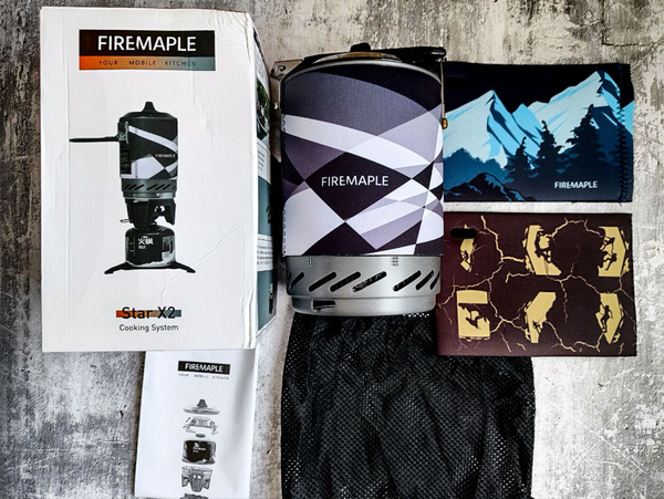 Туристическая горелка Fire-Maple Star X2 черный Система приготовления ...