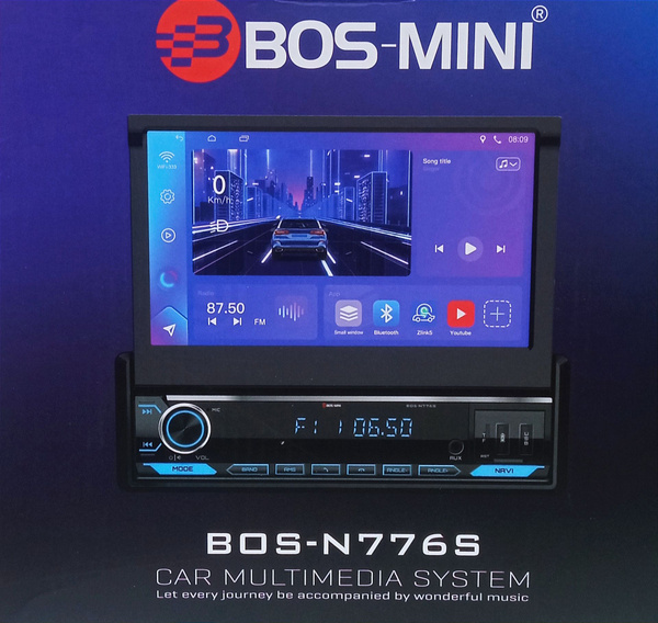 BOS-MINI Автомагнитола, диагональ: 7", 1 DIN, 2ГБ/32ГБ купить на OZON ...