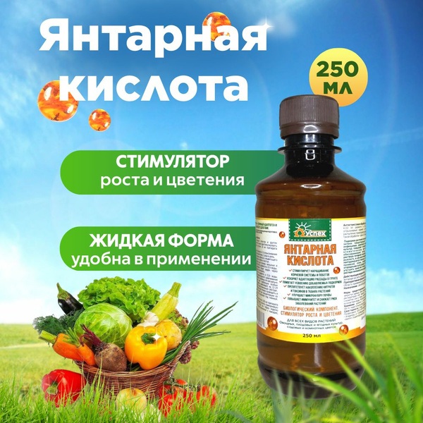 Янтарная кислота, жидкая, концентрат - купить с доставкой по выгодным ...