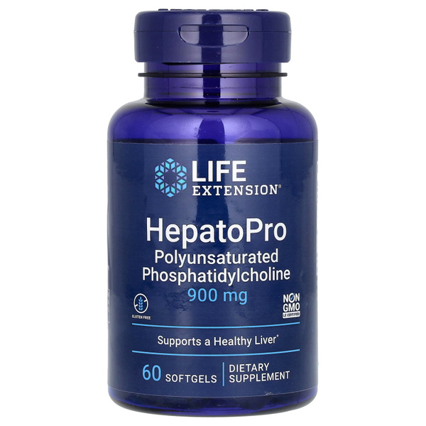 Life Extension Полиненасыщенный Фосфатидилхолин, Hepato Pro 900 мг 60 ...