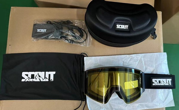Scout Очки маска с подогревом Vision-X Heated Goggles Black, Yellow ...
