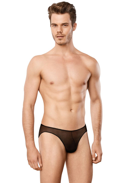 Трусы Мужской Doreanse слипы Полиамид черный, размер 48 Низкая Турция Повседневный Однотонный ...