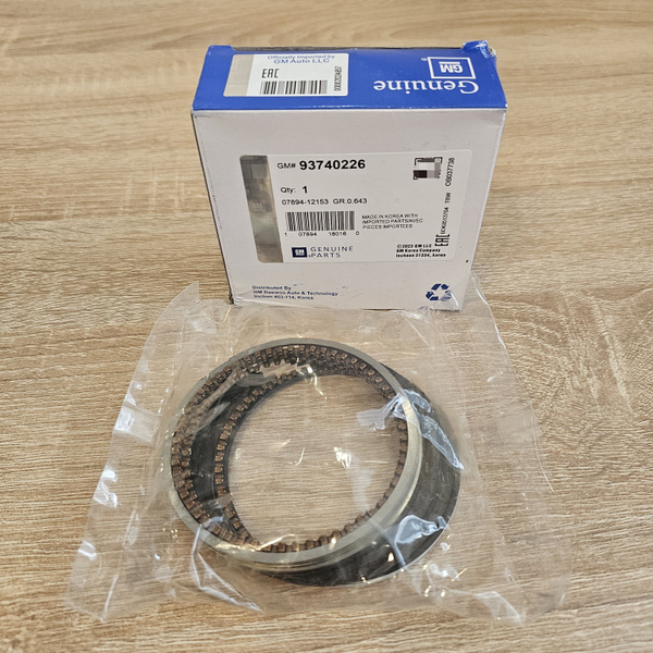 Кольца поршневые комплект ремонт + 0,25 F16D3 Aveo Lanos Lacetti 1,6 ...