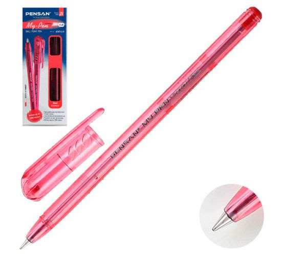 25 шт Ручка шариковая"Pensan My-Pen"(красная 1,0 мм оригинал) купить на ...