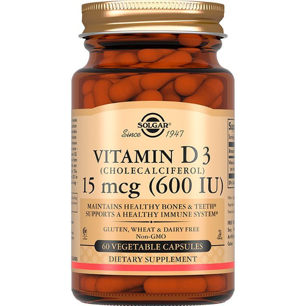 Solgar, Vitamin D3 (Cholecalciferol) 600 IU "Витамин D3 Холекальциферол", 60 капсул - купить с ...