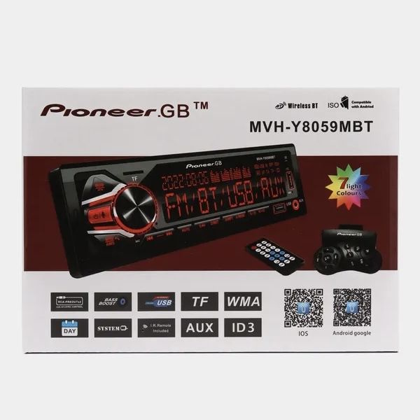 Магнитола для авто с блютуз / 1 Din / Pioneer - купить с доставкой по ...