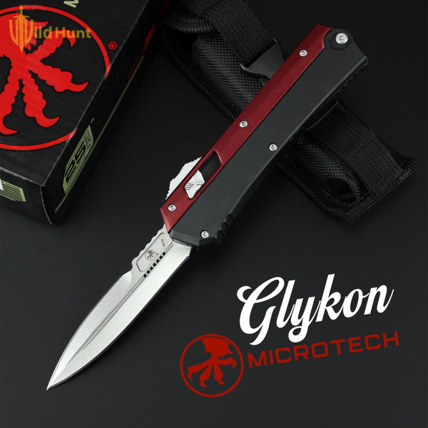 Автоматический складной нож фронтального выброса Microtech Glykon Red купить на OZON по низкой ...