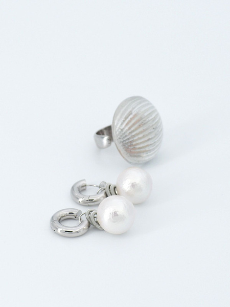 PJ Murano Кольцо безразмерное "Grivna Alba Silver" - купить с доставкой ...