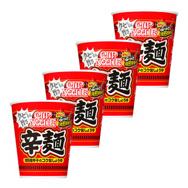 Лапша быстрого приготовления с острым соусом Nissin, стакан 82 г х 4 шт купить на OZON по низкой ...