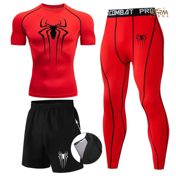 Рашгард Мужской KERNA красный Длинный, размер 54 Cooldry Корсет свободный Надписи Спортивный ...