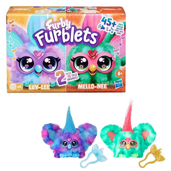 Hasbro-Furby Furblets Luv-Lee & Mello-Nee 2-Pack Мини Электронная ...