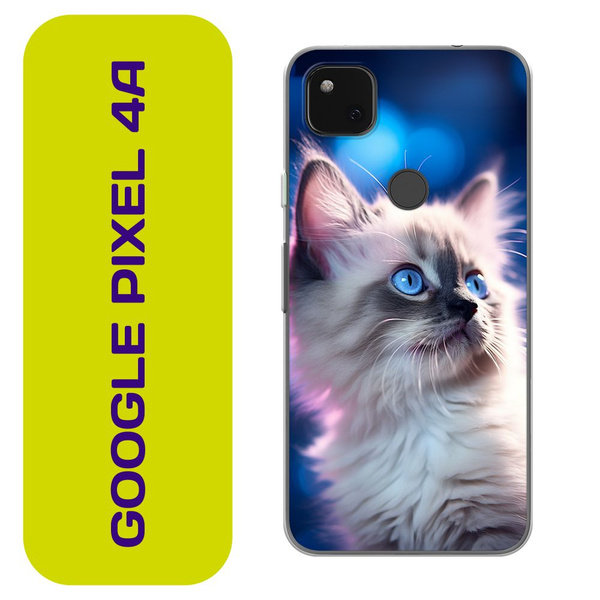 Чехол на Гугл Пиксель 4А / Google Pixel 4A с принтом "Голубоглазый ...