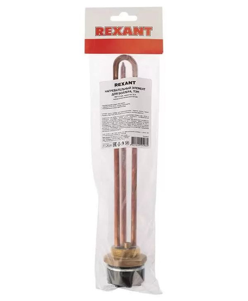 REXANT нагрев. элемент ТЭН RDT 2,0 кВт, термостат 15 A,кольц.уплот. 42 мм, 70-0451 (арт. 7 ...