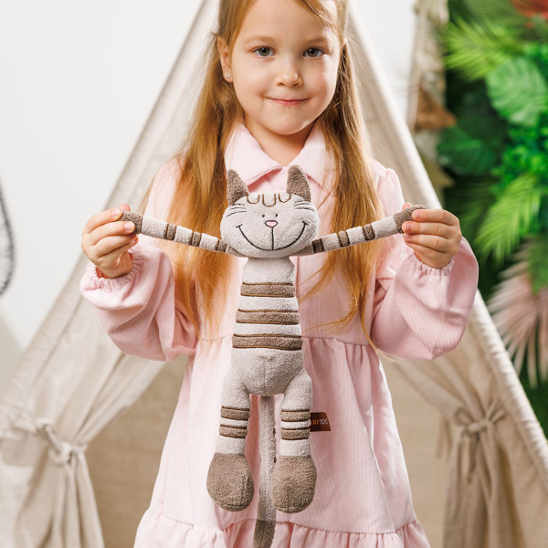 Мягкая игрушка MAXITOYS SLIM Кот Полосатик - купить с доставкой по выгодным ценам в интернет ...