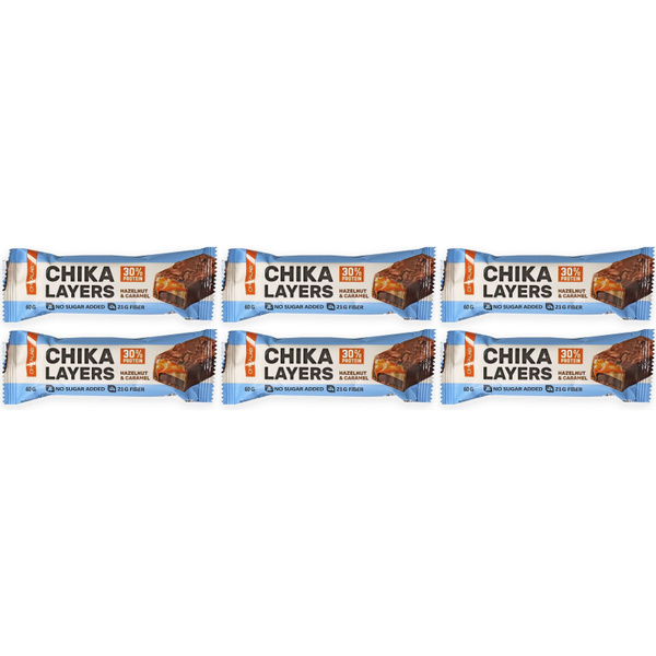 Шоколадный батончик Chikalab Chika Layers Лесной орех с карамелью 60 г ...