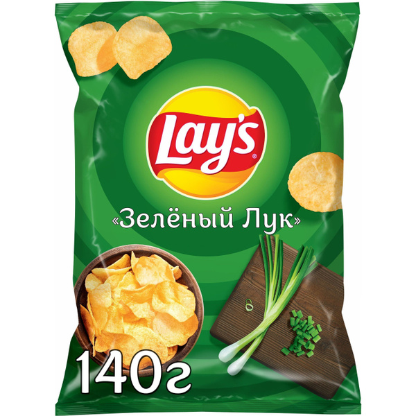 Чипсы картофельные Lay's молодой зеленый лук 140 г купить на OZON по низкой цене (1682841921)