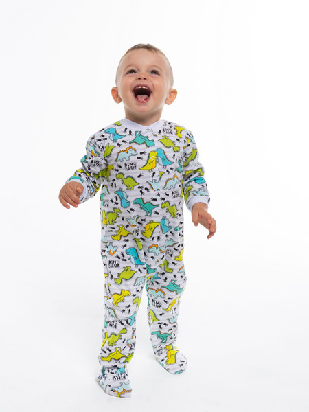 Комбинезон для новорождённых, комбинезон нательный, Mamkin, динозаврики ...