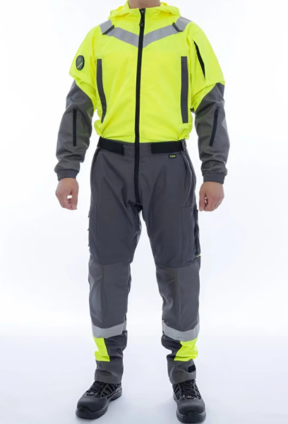 Комбинезон рабочий Мужской BRODEKS, размер 46, 48 желтый, серый, рост 176-182 Смесовая ткань ...