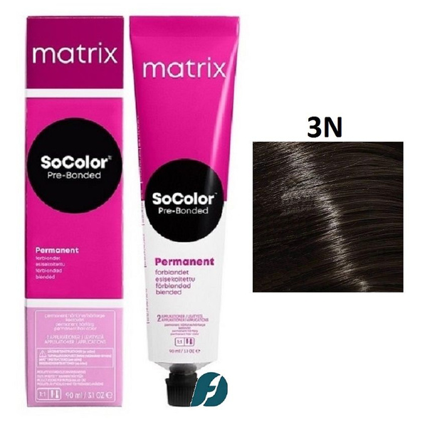 Matrix SoColor 3N Крем-краска стойкая для волос Темный шатен, 90мл ...